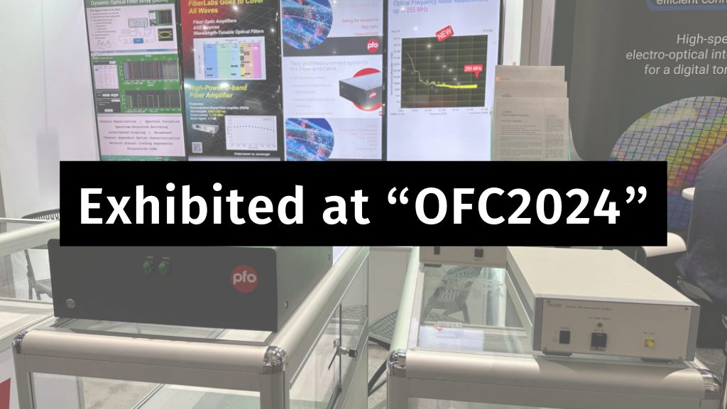 Exhibited at “OFC2024” | SYCATUS